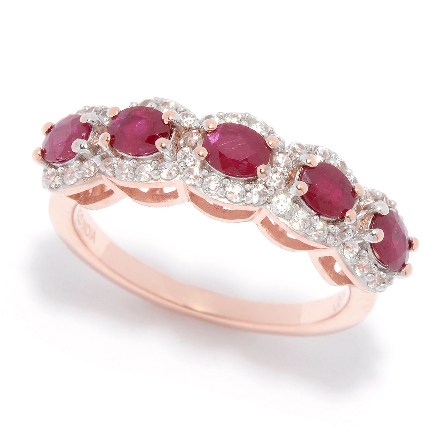 (ShopHQ) Gem Treasures® Sterling Silver Choice of Ruby or Sapphire 5 ...