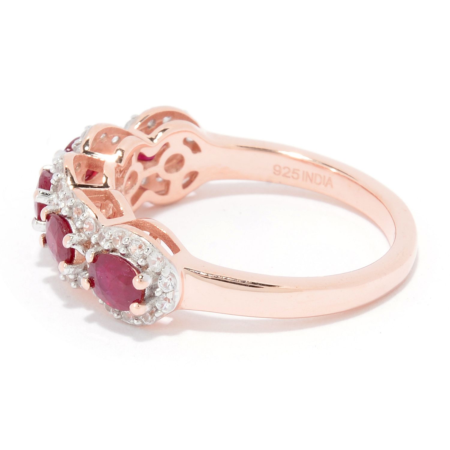 (ShopHQ) Gem Treasures® Sterling Silver Choice of Ruby or Sapphire 5 ...