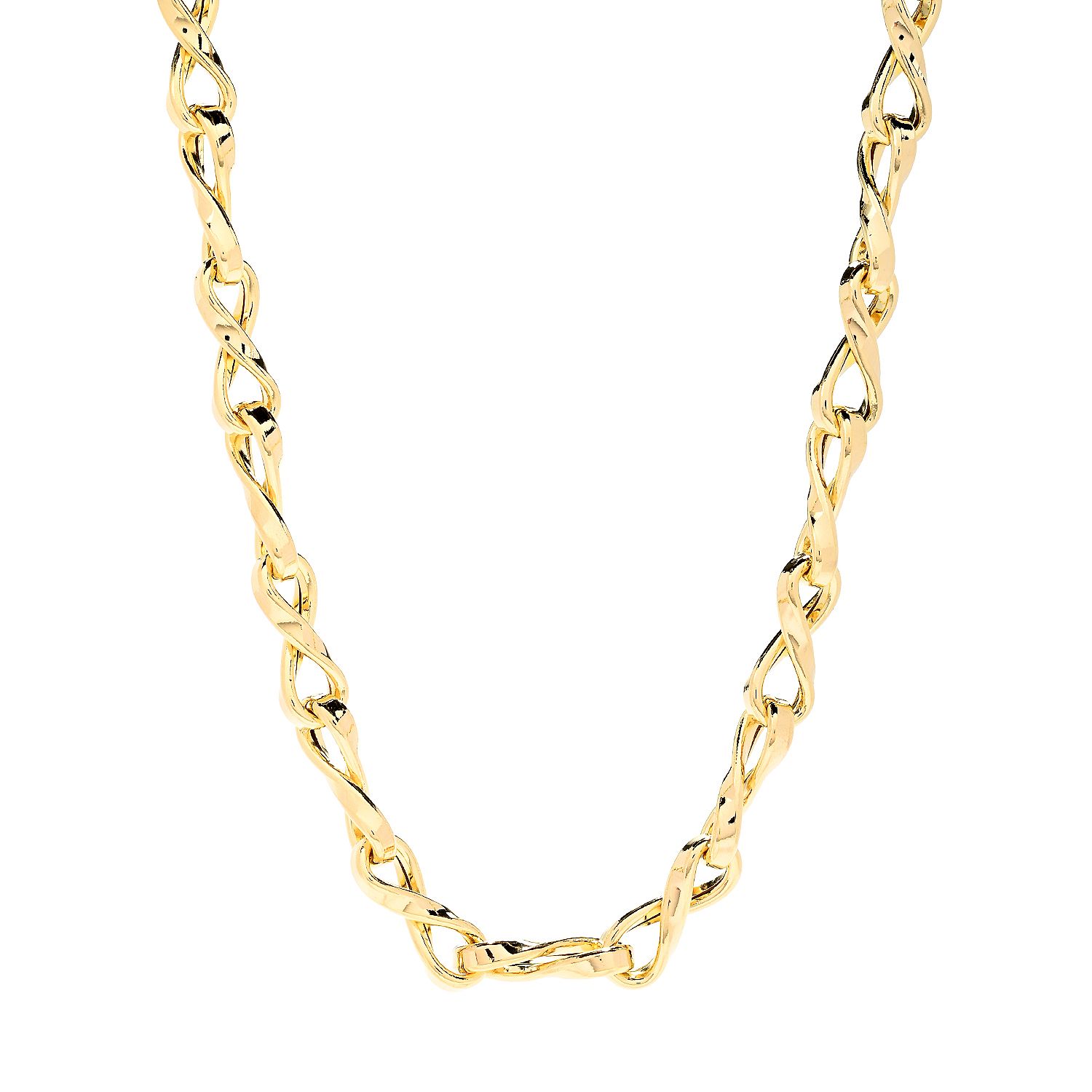 (ShopHQ) Toscana Italiana "Infinito" Twisted Paperclip Necklace ...