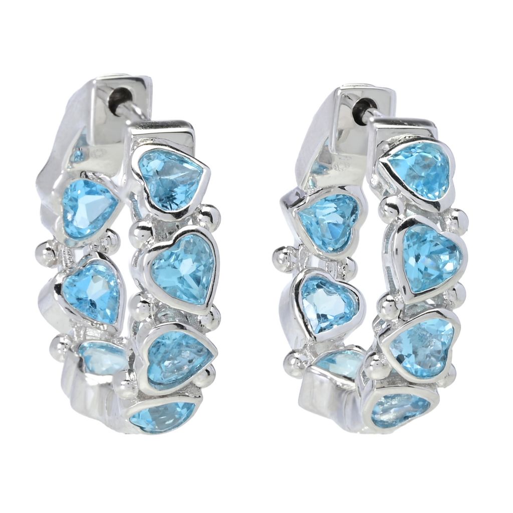 Dallas Prince "Unity Hearts" Heart Cut Inside Out Hoop Earrings ...