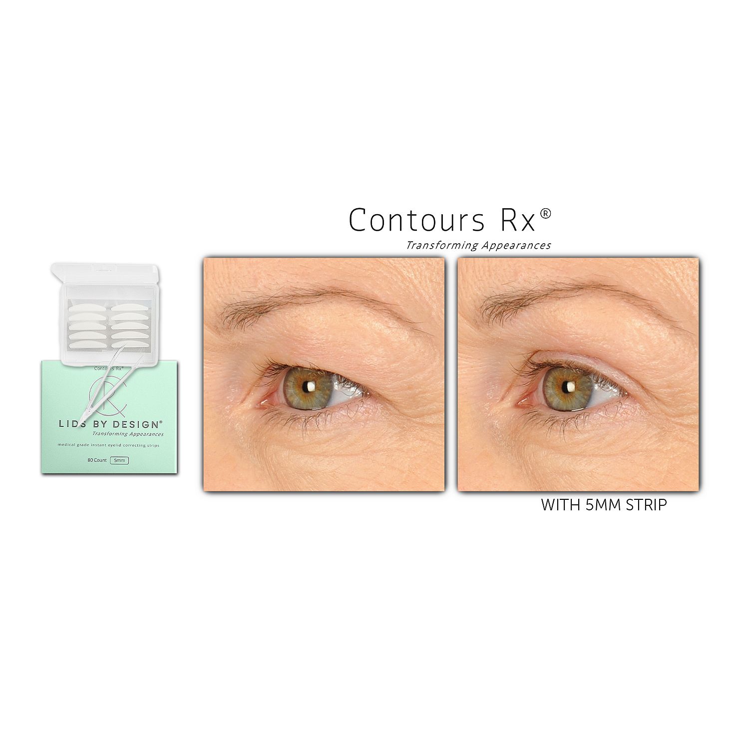 (ShopHQ) Contours Rx LIDS BY DESIGN Eyelid Correcting Strips Choice of ...