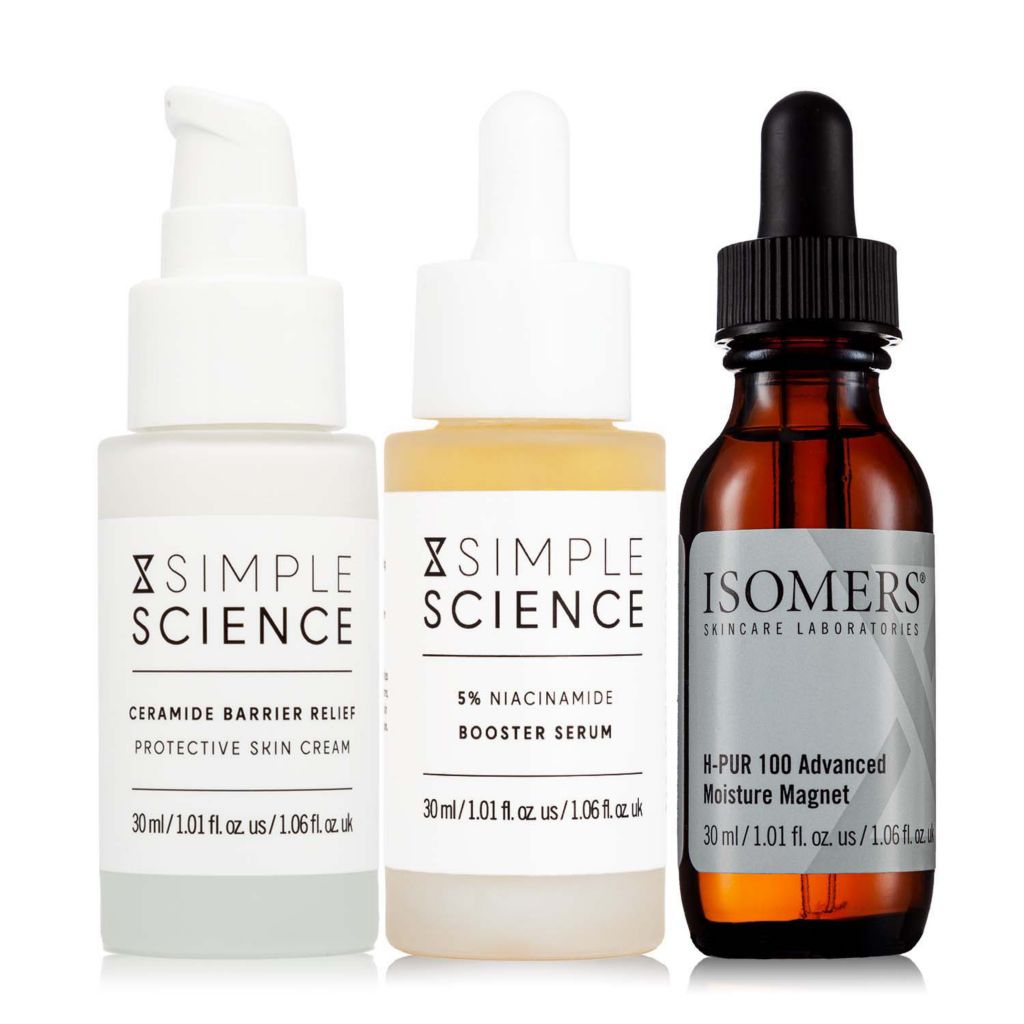 ISOMERS Skincare Simple Science Skin Hydration Trio on sale at shophq 323 945