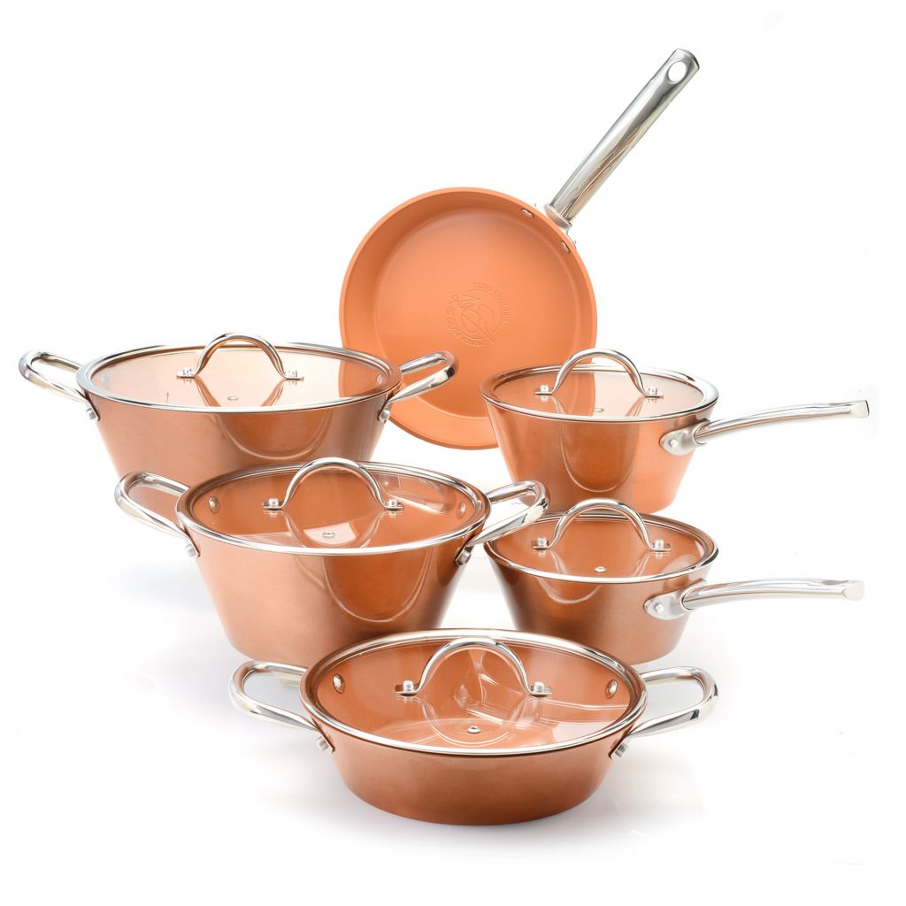 (ShopHQ) English Kitchen Windsor Titanium Ceramic Nonstick 11-Pc ...