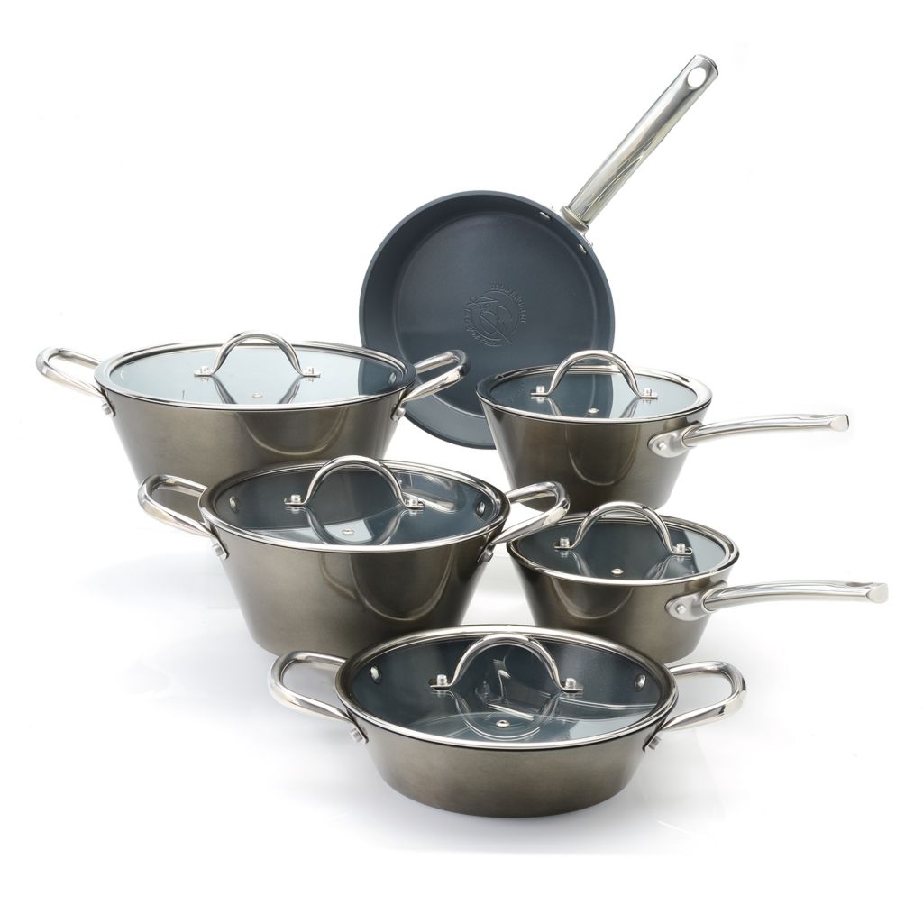 (ShopHQ) English Kitchen Windsor Titanium Ceramic Nonstick 11-Pc ...