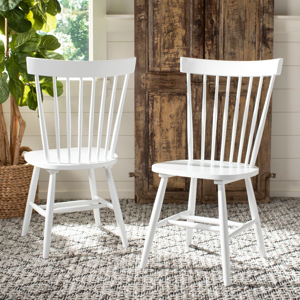 Safavieh Set of 2 Parker 17 Wood Spindle Dining Chairs ShopHQ