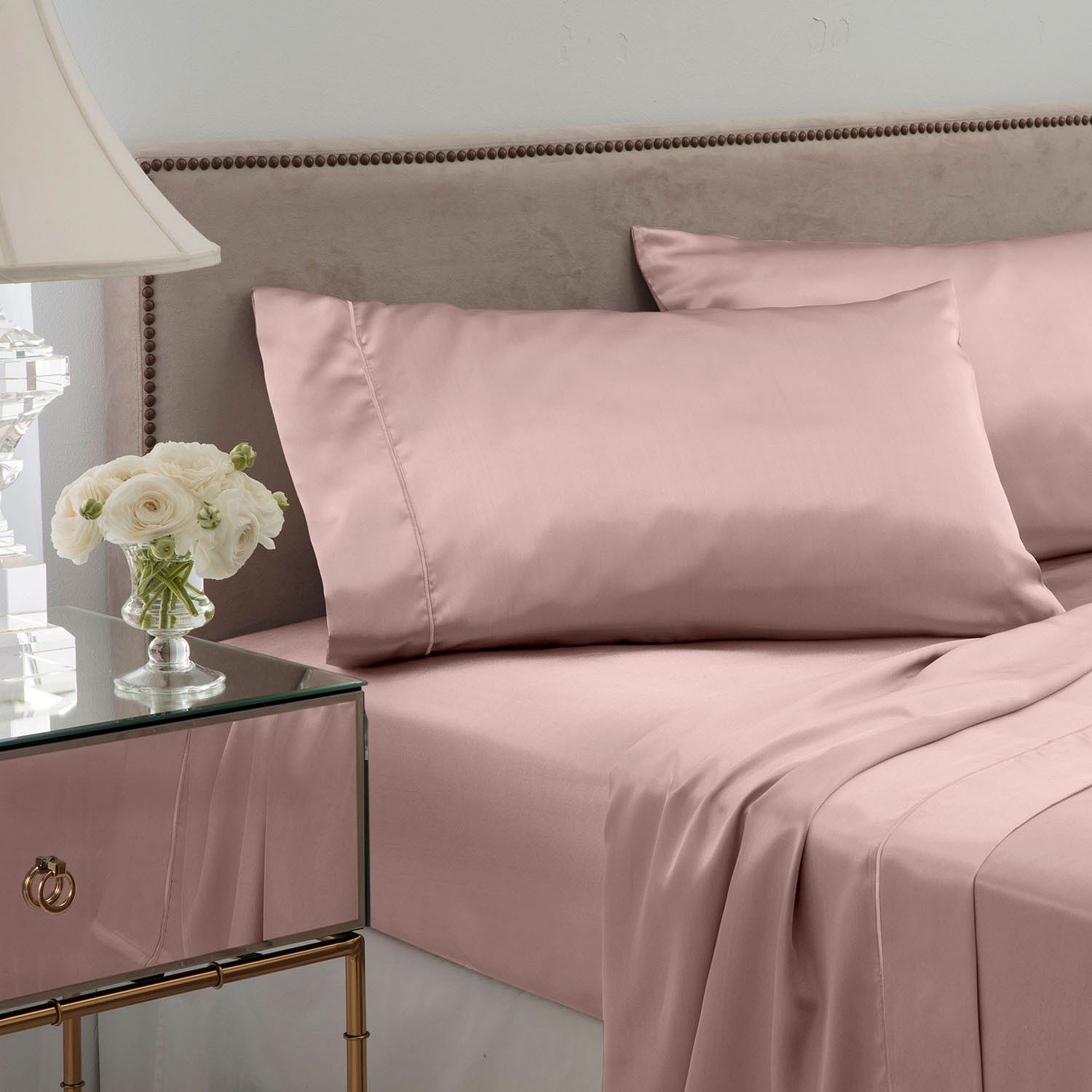 (ShopHQ) Satin Weave 4-Piece Sheet Set w/ Deep Pockets – TVShoppingQueens