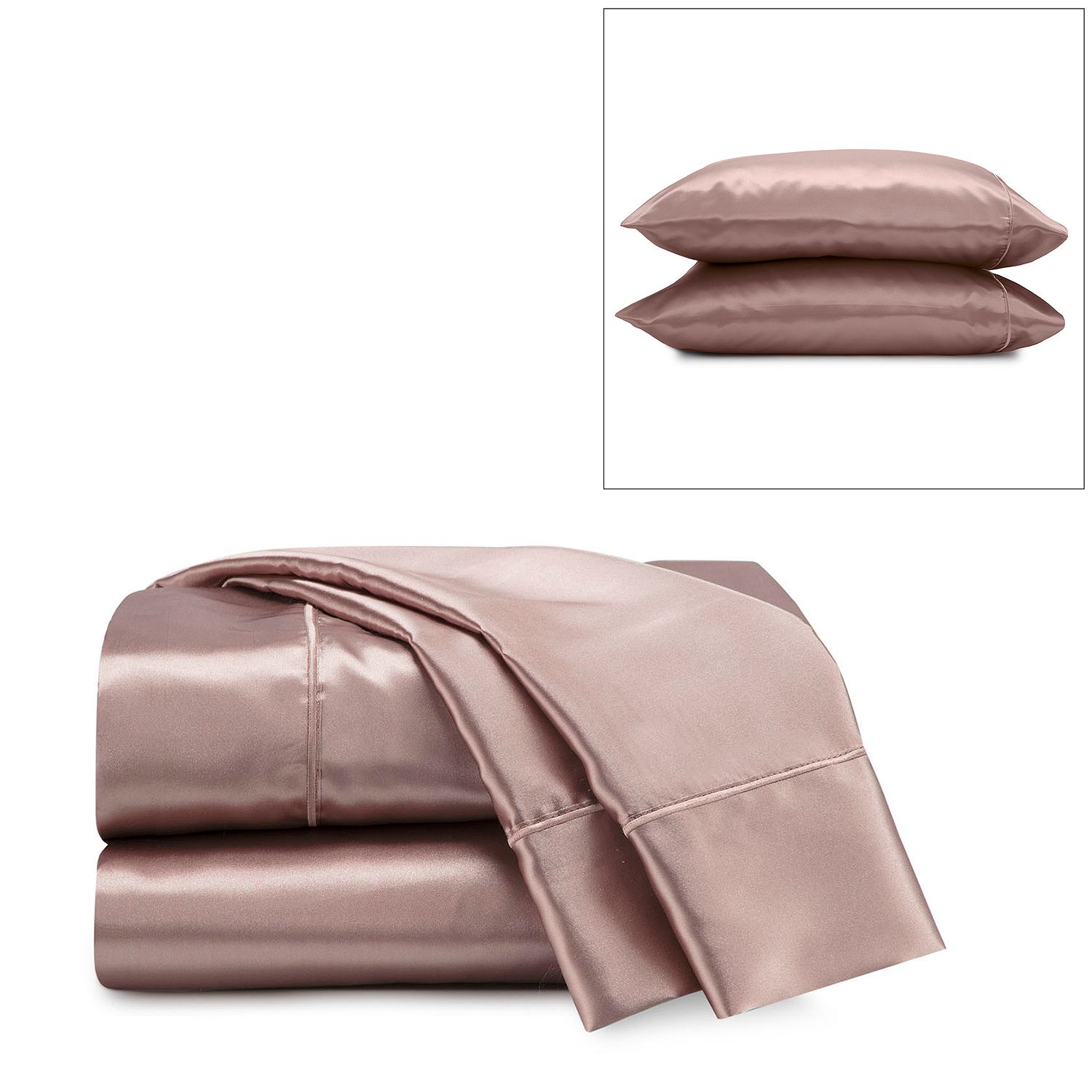 (ShopHQ) Martex Seduction Choice of Satin Sheet Set w/ Bonus Pillowcase ...
