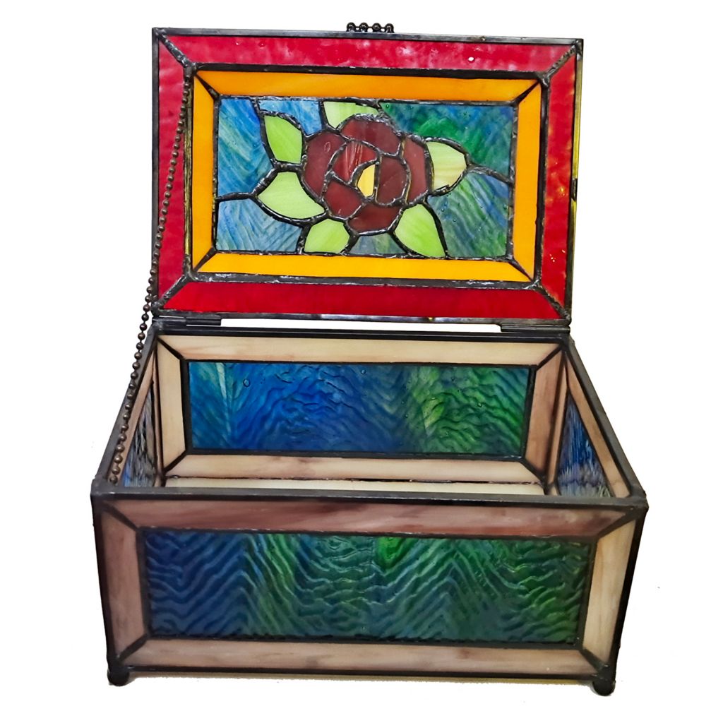 Dale Tiffany Jewelry Boxes Dale Tiffany TA101231 Frog Lily Accent
