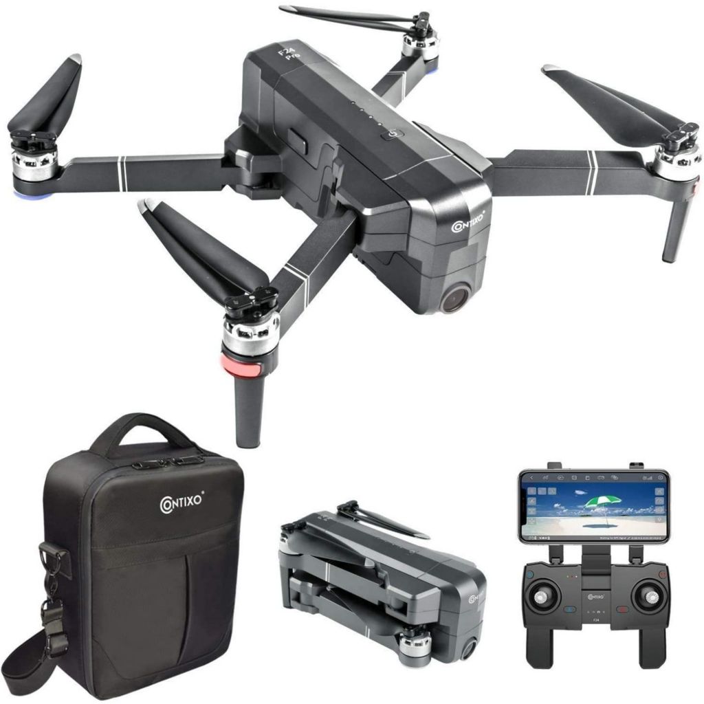Contixo F24PRO Brushless Foldable Quadcopter Drone on sale at shophq 515 529