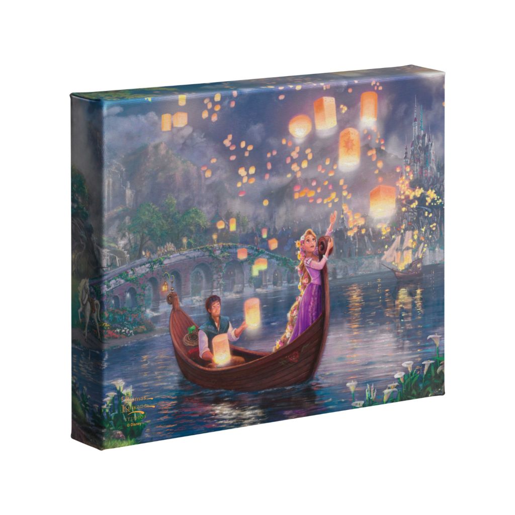 Thomas Kinkade Tangled Tangled Thomas Kinkade Studios 14 X 14 Wrapped
