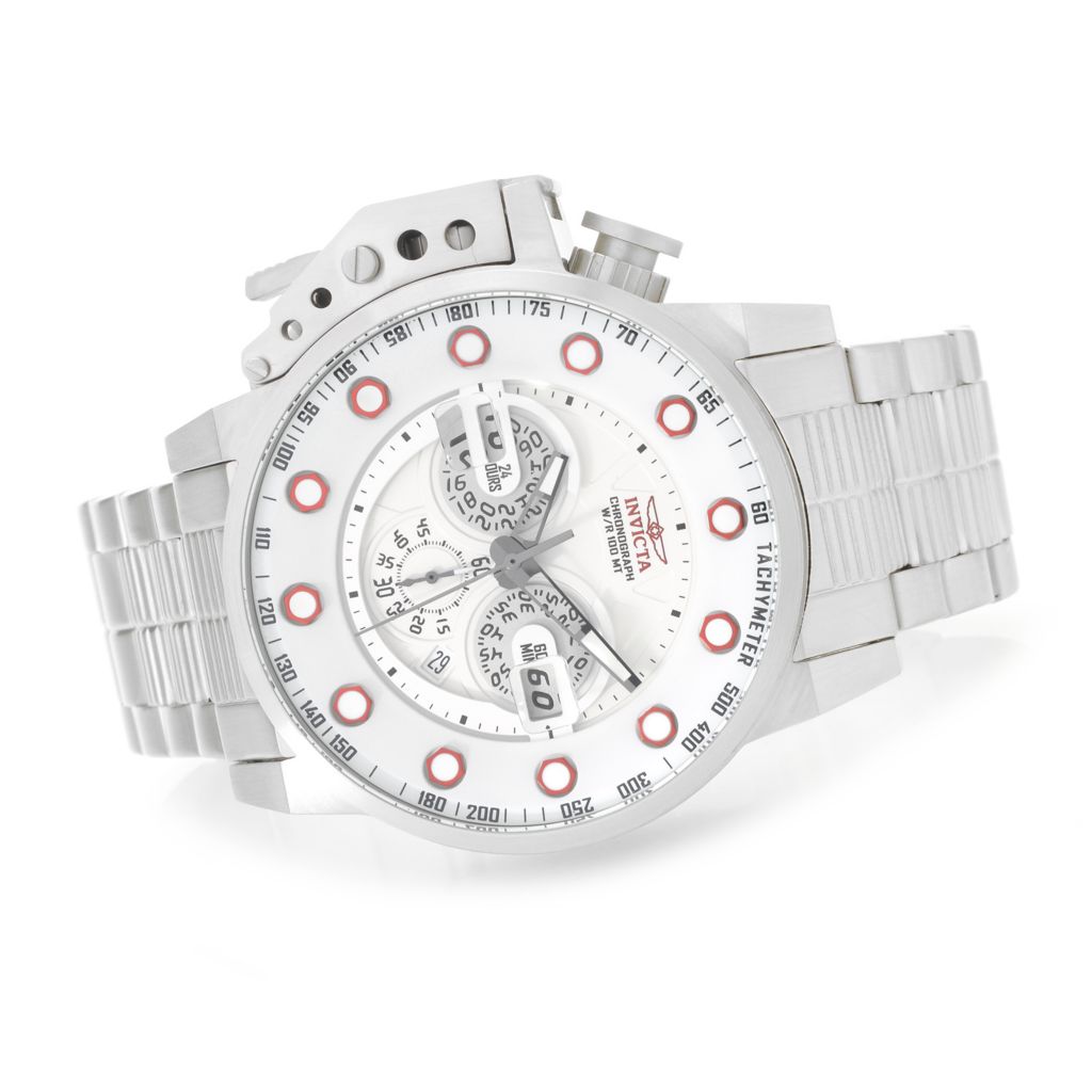 (ShopHQ) Invicta 50mm I Force Bomber Quartz Chronograph Stainless Steel ...