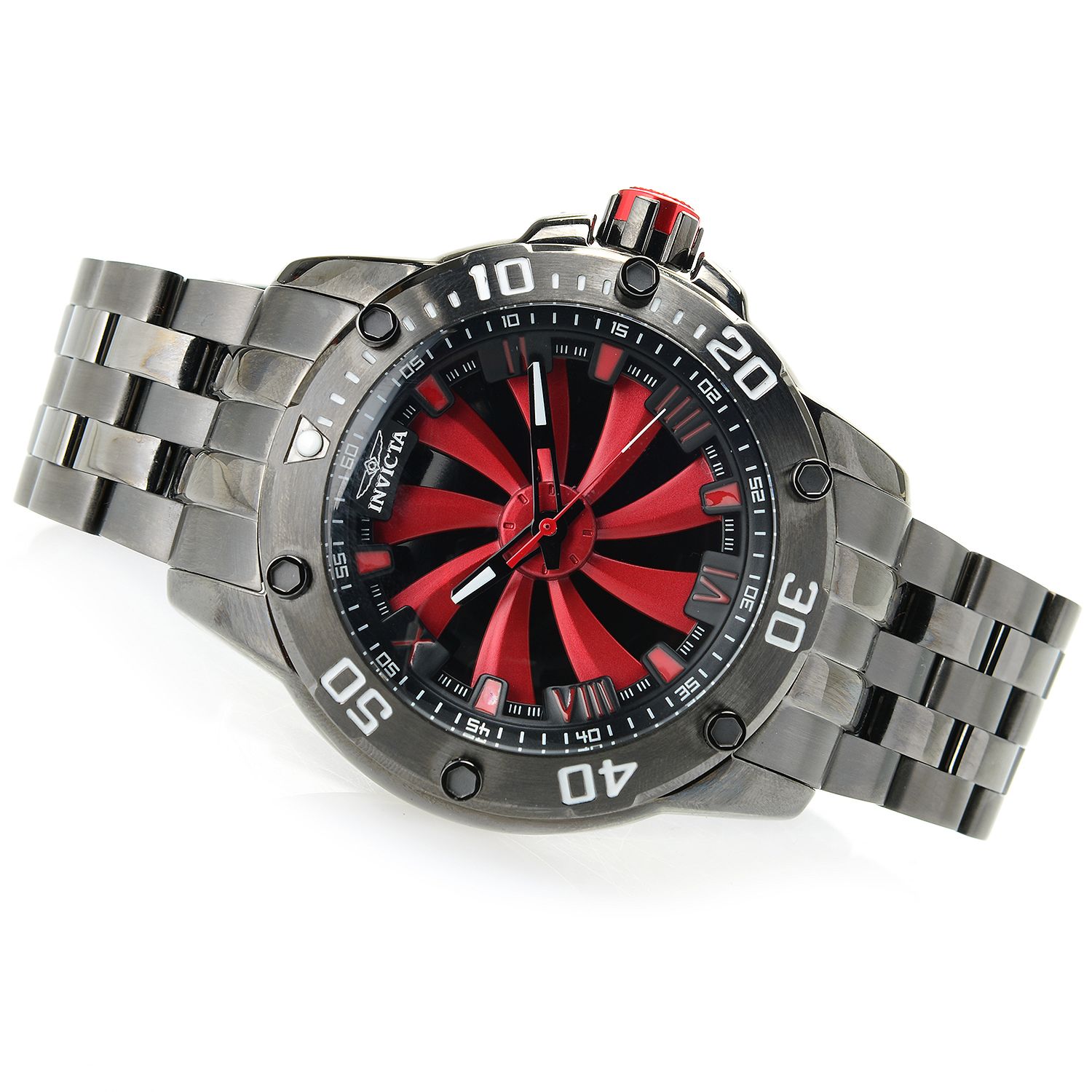 (ShopHQ) Invicta Men's 52mm Turbine Automatic Stainless Steel Bracelet ...