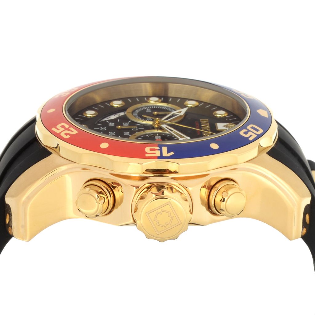 Invicta 48mm Pro Diver Scuba Quartz Chronograph Silicone Strap Watch ...