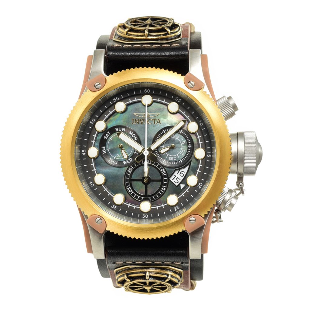 Pre-owned Invicta Pirate Of The Seas Swiss Quartz Chrono Watch In Helm ...