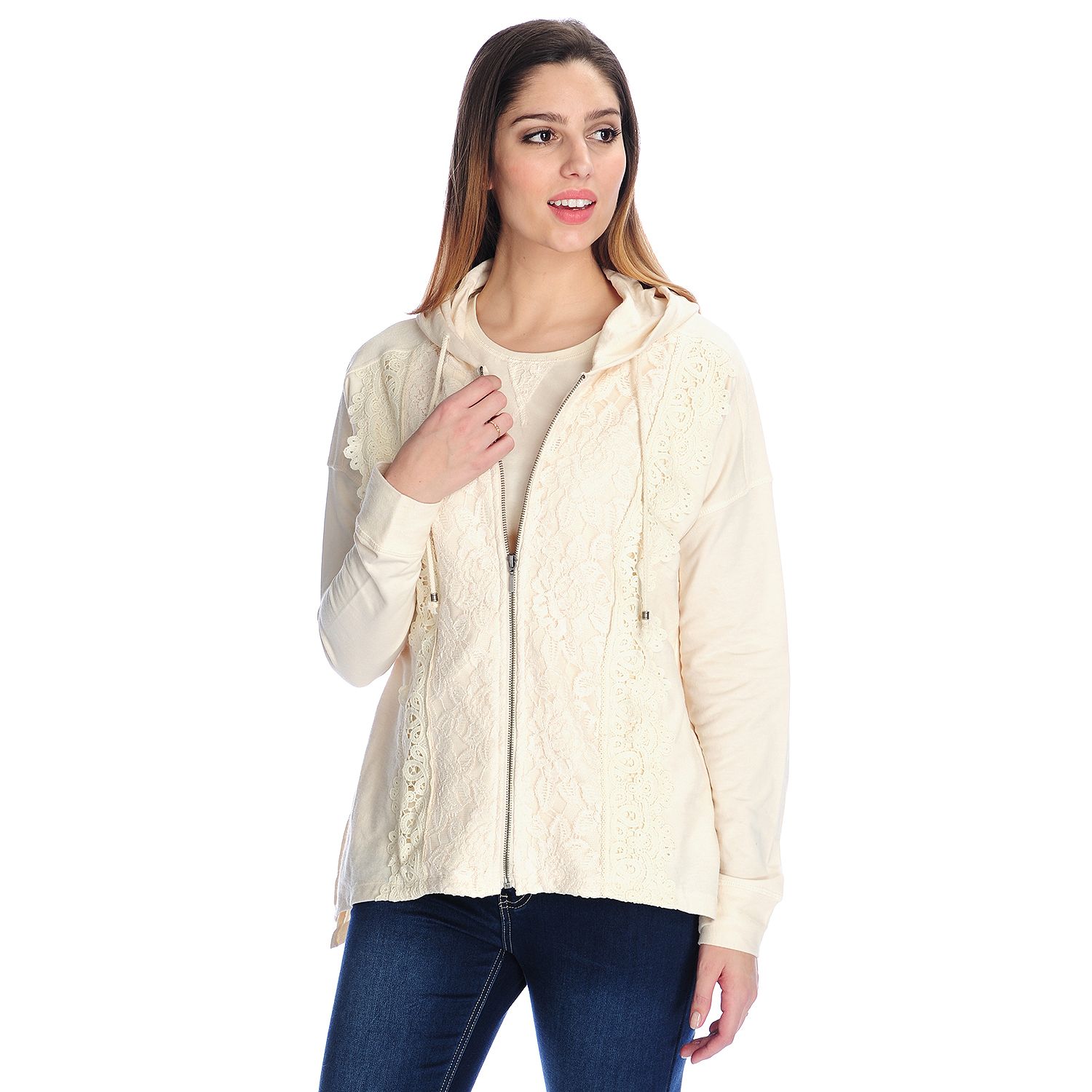 (ShopHQ) OSO Hoodie or Slim 'N Lift Caresse Set Jeans – TVShoppingQueens