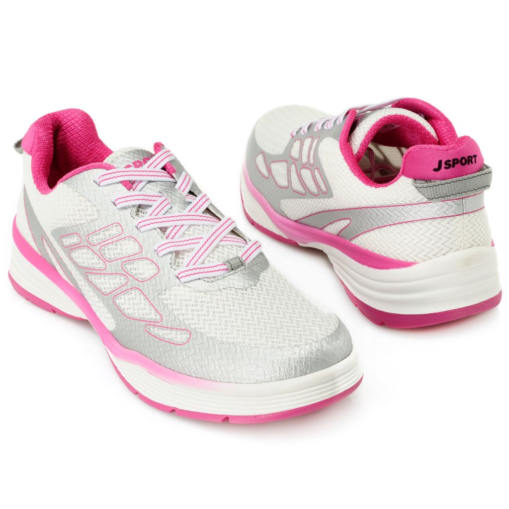 (ShopHQ) J-Sport by Jambu "Sport Walker" Memory Foam Lace-up Athletic ...