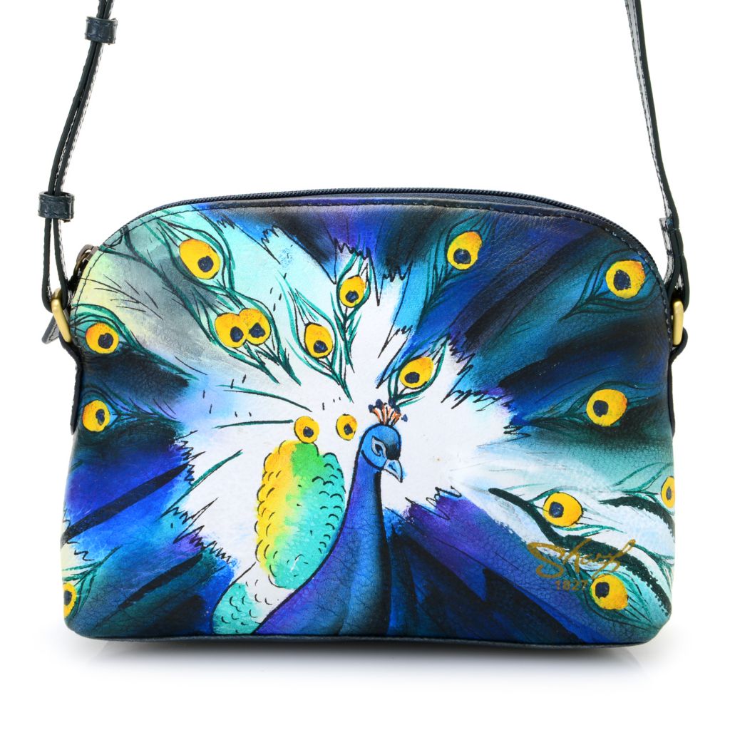 Sharif Hand-Painted Leather Bucket Hobo Bag - ShopHQ