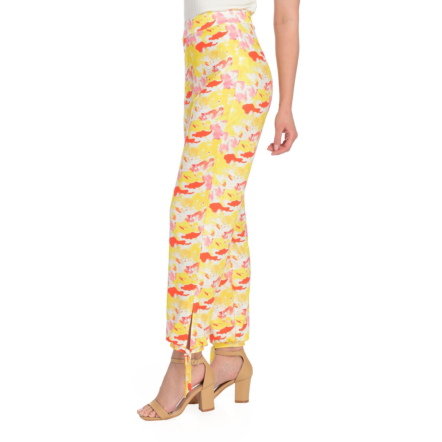 Shophq Kate And Mallory® Printed Knit Elastic Waist Side Tie Detailed