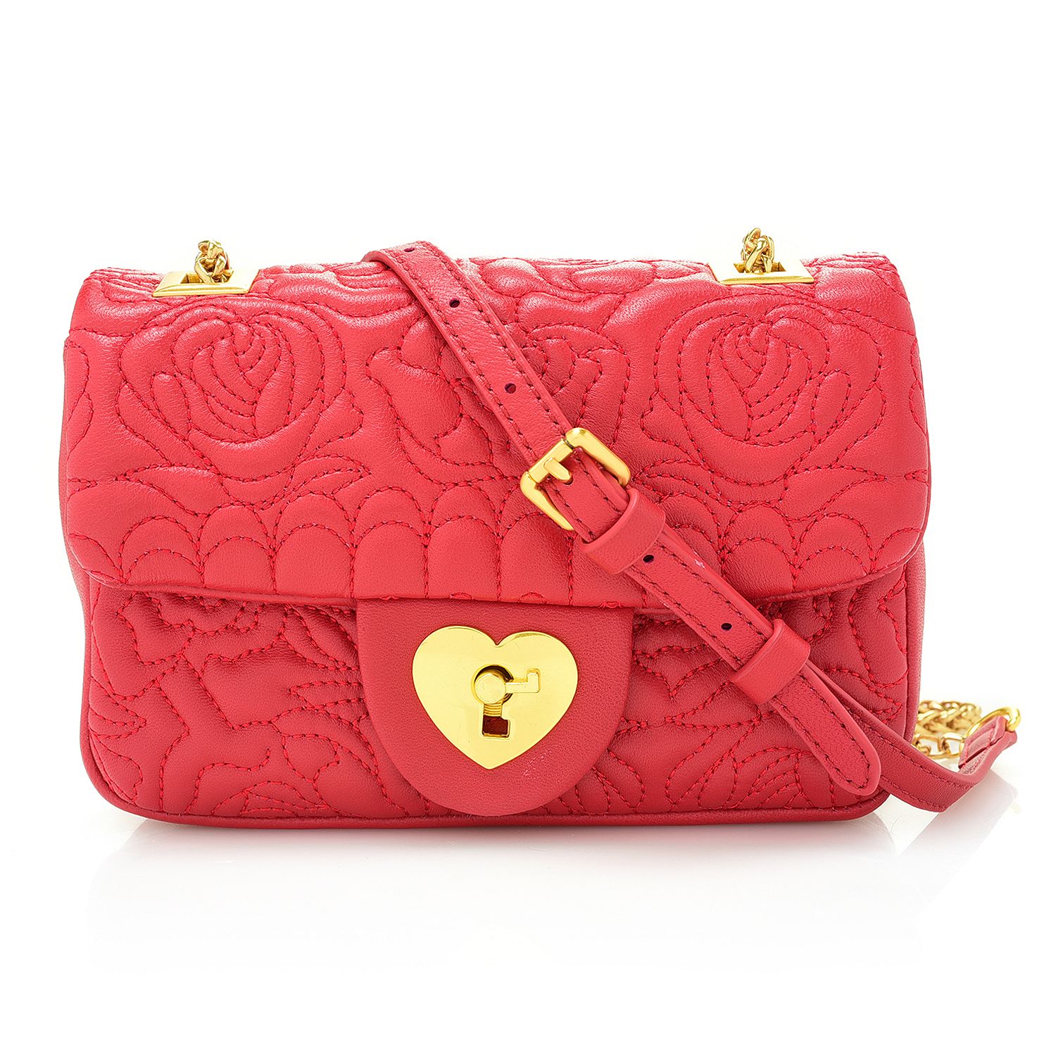 (ShopHQ) Sharif Museum "Bouquet of Rose" Leather Flap Over Convertible ...