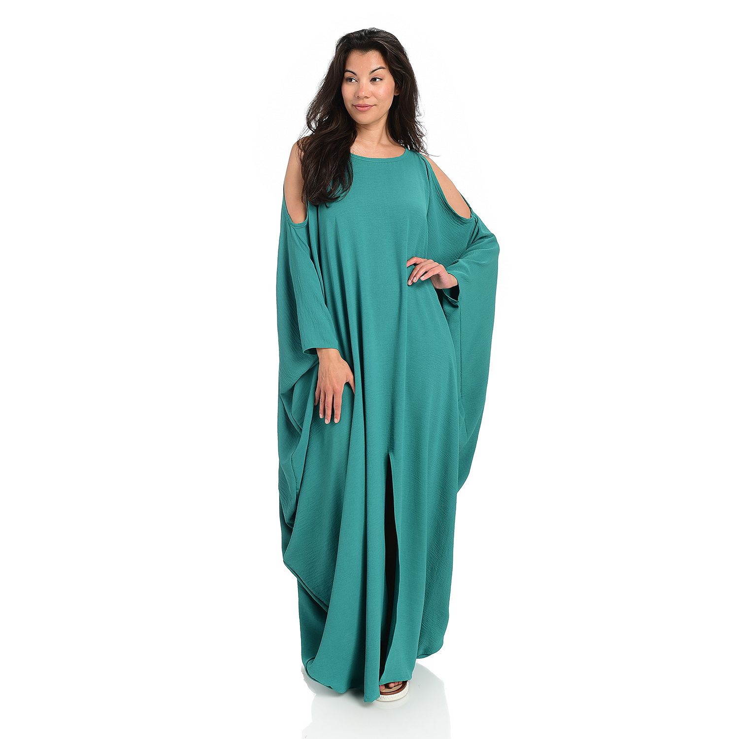(ShopHQ) hawl Dawls Convertible Cold Shoulder Maxi Dress – TVShoppingQueens