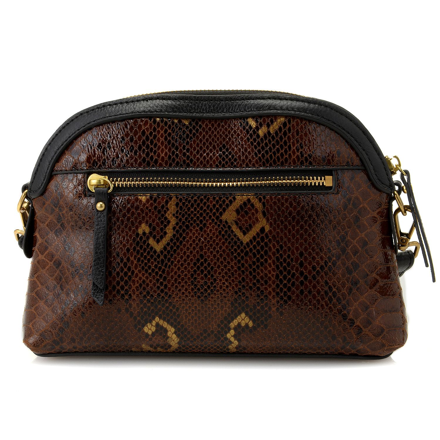 (ShopHQ) Sharif Python Leather Statement Chain Adjustable Strap ...