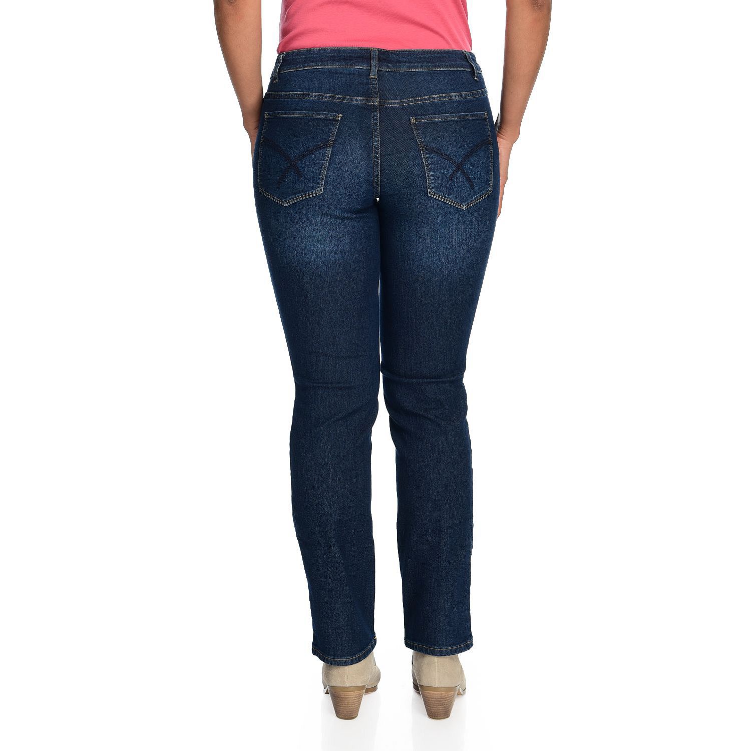 (ShopHQ) C&B Burnout Tee Shirt OR Everyday Straight Leg Relaxed Fit ...