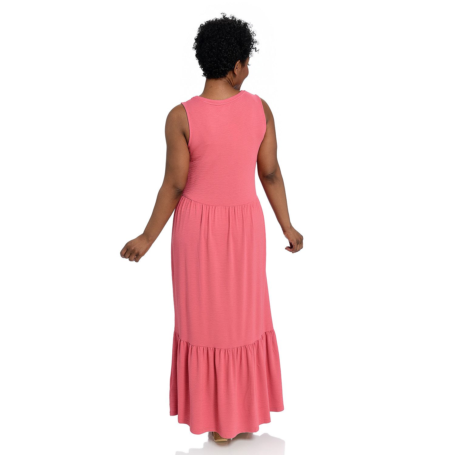 (ShopHQ) C&B Knit Tiered Sleeveless Dress – TVShoppingQueens