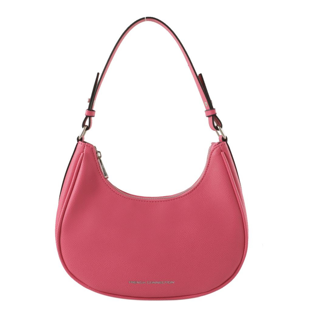 French Connection Sammie Caviar Moon Shoulder Bag ShopHQ
