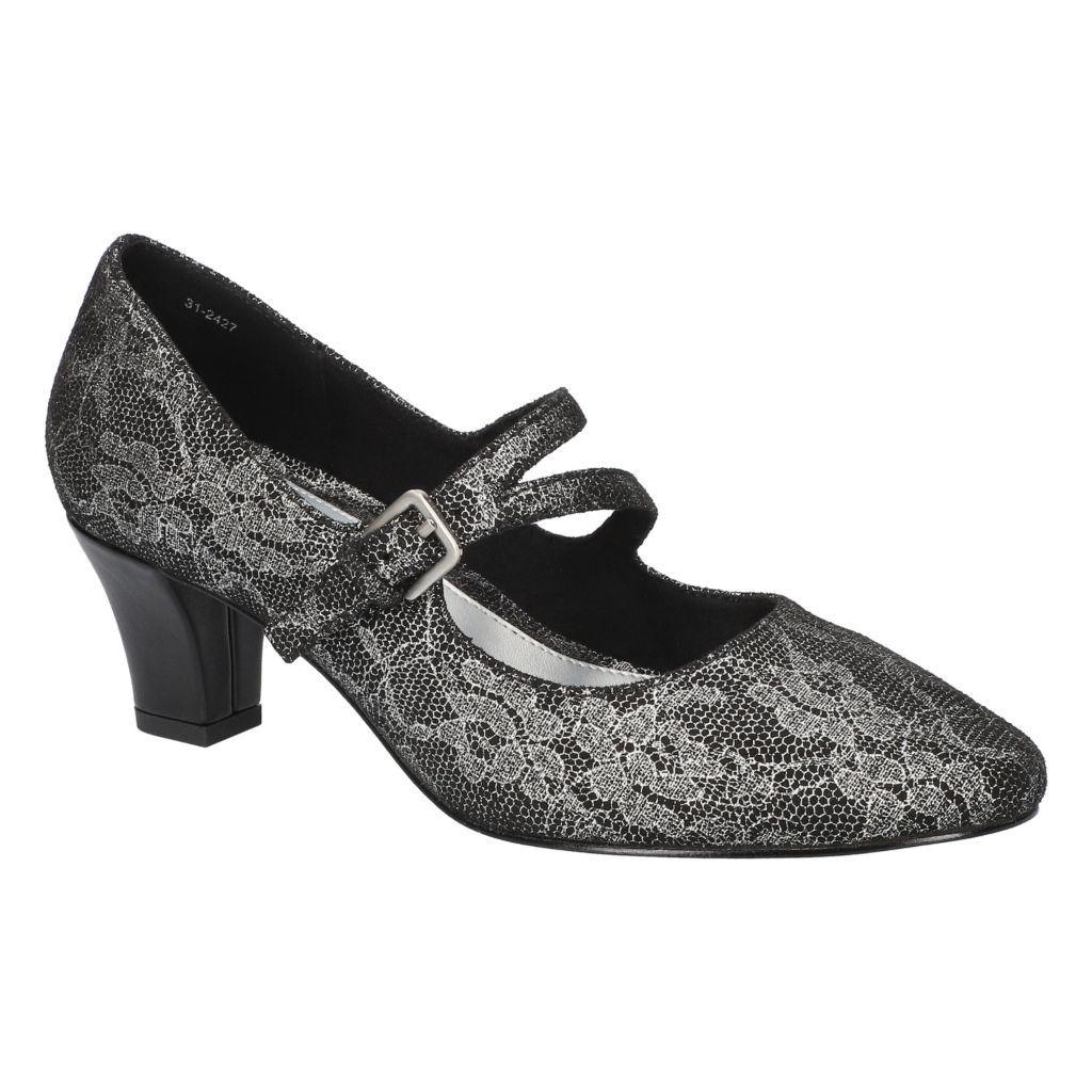 Meryl by Easy Street Asymmetrical Mary Jane Pumps - ShopHQ.com