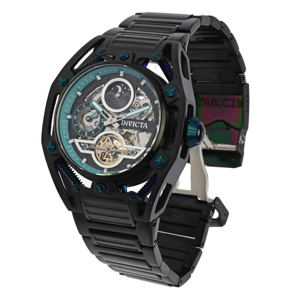 Invicta S1 Opulence 52mm Auto Open Heart Dual Time Day/Night Watch ...