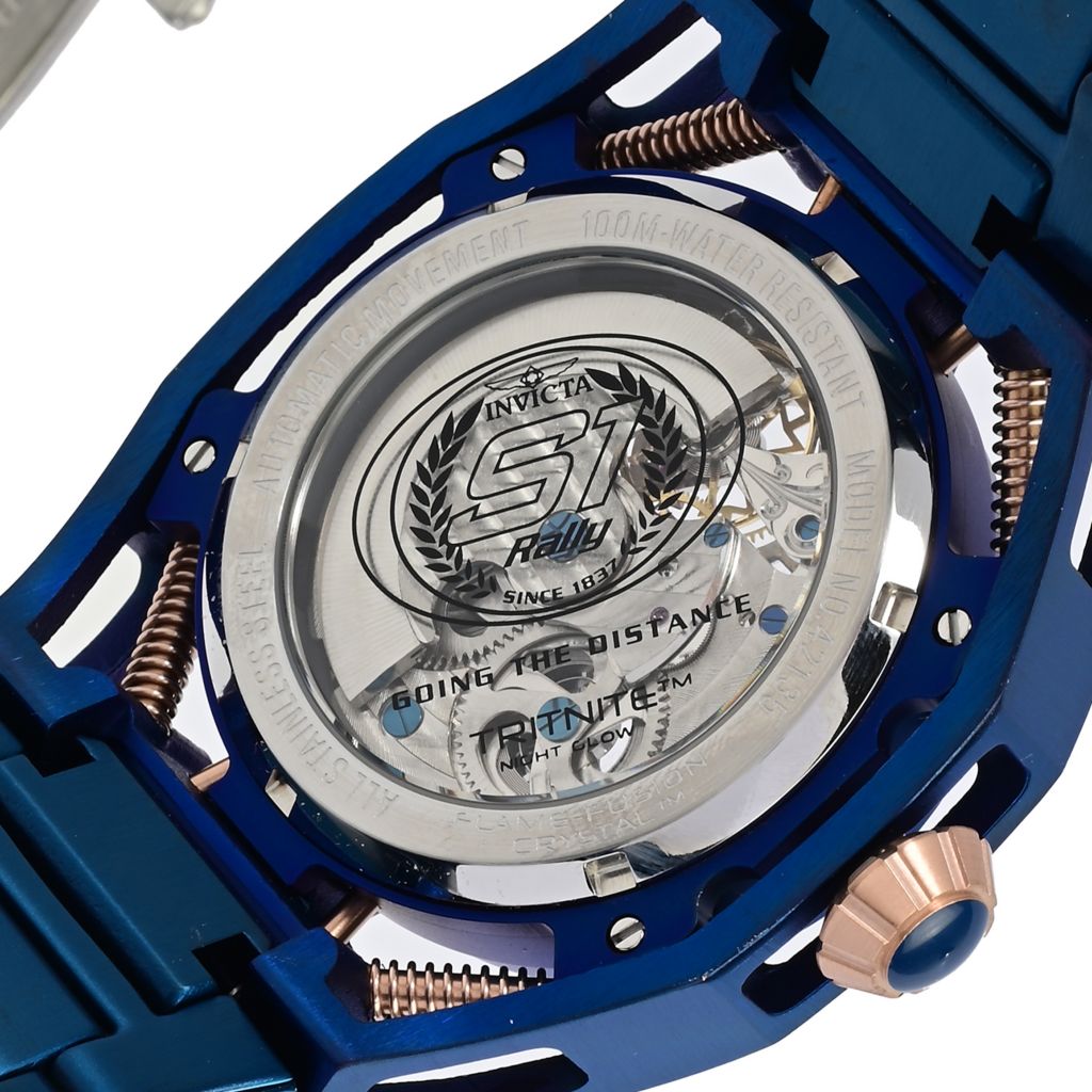 Invicta S1 Opulence 52mm Auto Open Heart Dual Time Day/Night Watch ...