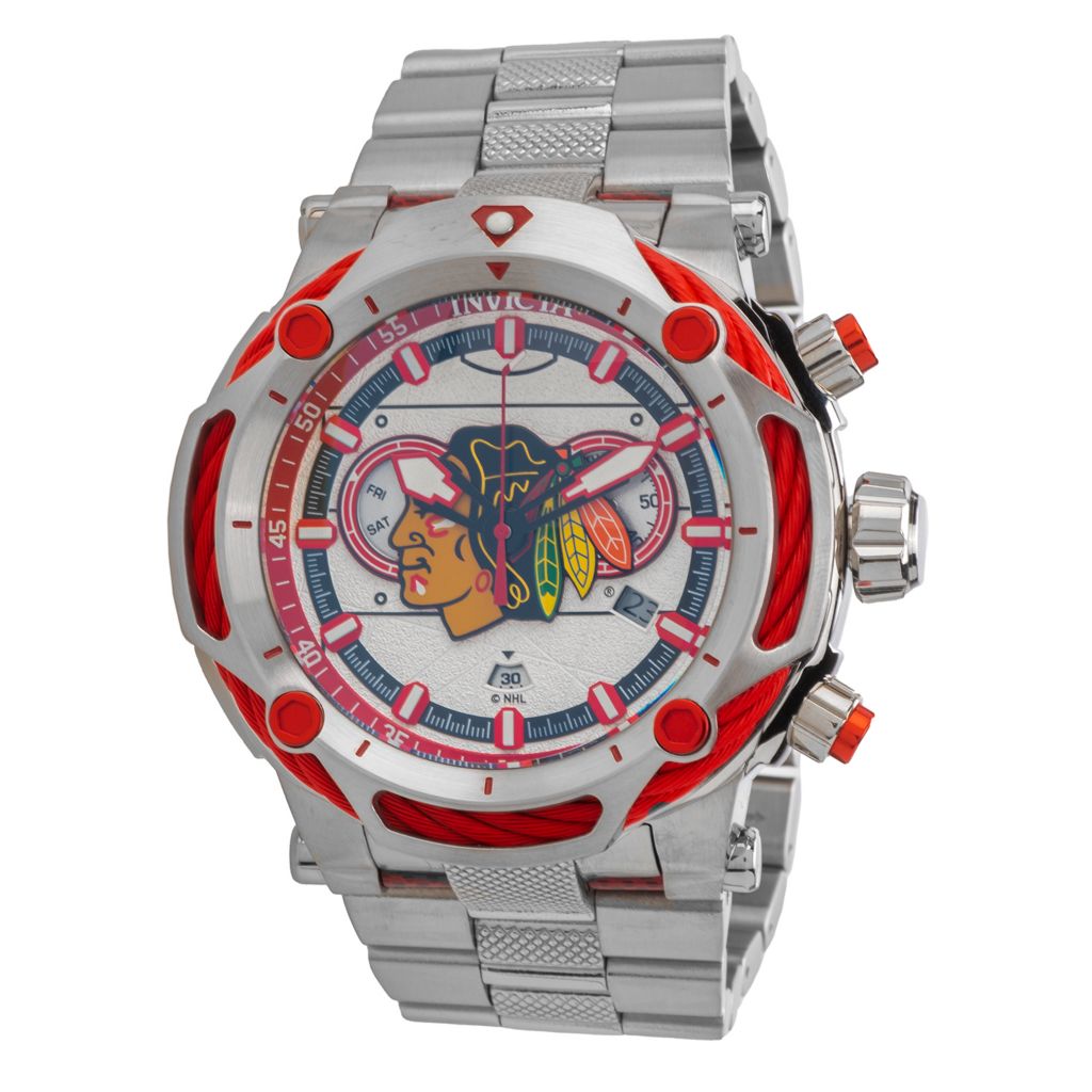 Invicta NHL Bolt 60mm Quartz Chrono Stainless Steel Watch for sale ...