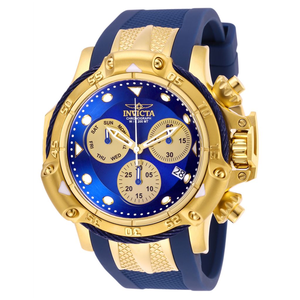 Invicta Subaqua 55mm Quartz Chronograph Silicone Strap Watch - ShopHQ.com
