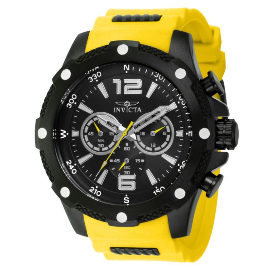 Invicta I Force 50mm Quartz Chrono Silicone Strap Watch w/ 8DC - ShopHQ.com
